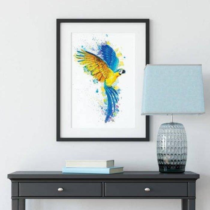 Tropical Macaw Bird Art Print - Luxurious Fine Art Prints – Earthdrawn ...